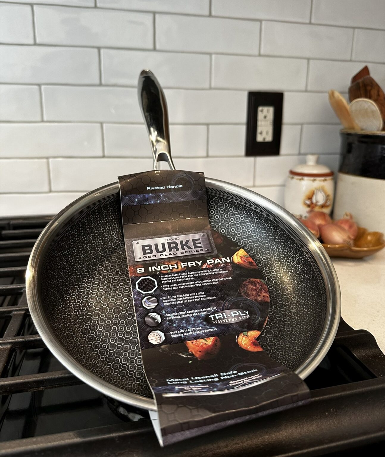 David Burke Geo Clad Series Fry Pan - Atlantic Coast Mercantile