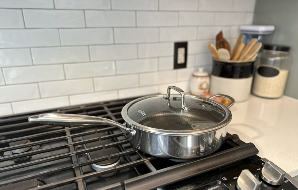 David Burke Geo Clad Series - 11-Inch Deep Fry Pan W/ Lid - Atlantic ...